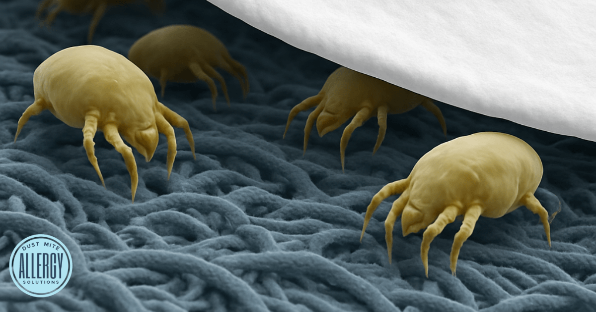 100% Cotton Dust Mite Allergy Pillow Protector | Standard/Queen Size ...